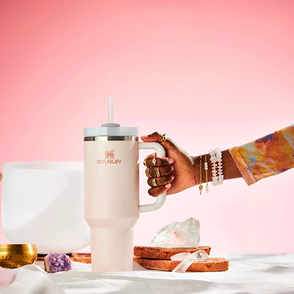 Stanley 40oz / 1.18L Quencher H2.0 Tumbler | 2 Pack Rose Quartz